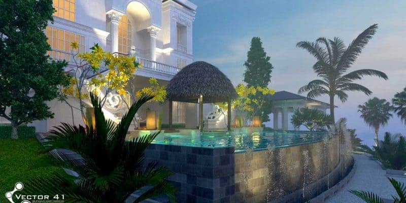 Desain Villa Klasik Mr.Rizal - Jakarta | VECTOR 41 ARSITEK