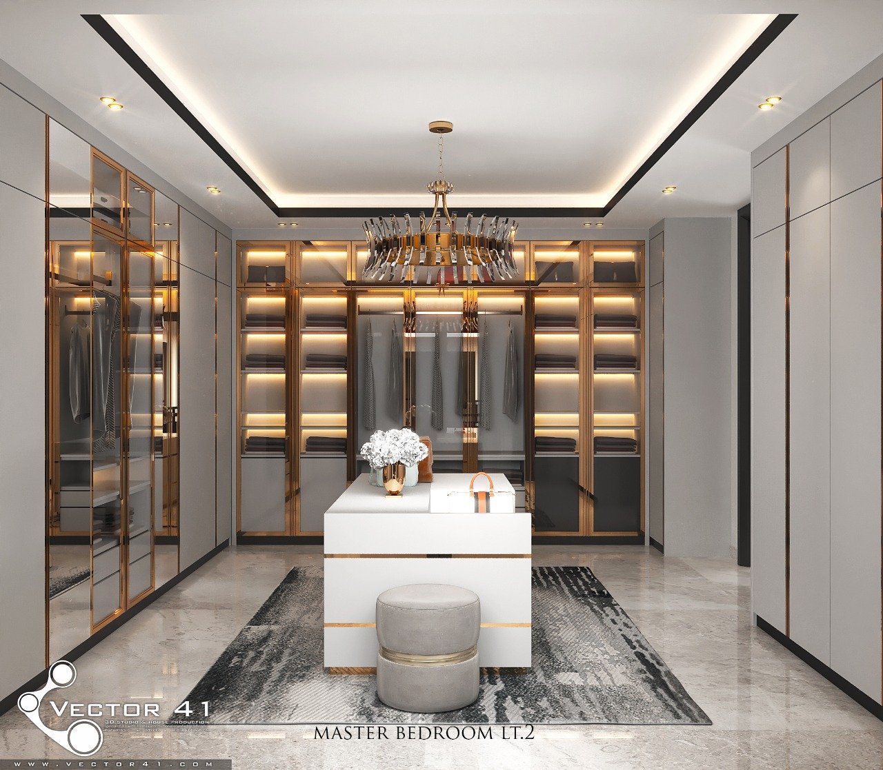 Inspirasi Desain Walk in Closet - ARSITEK MEDAN V41