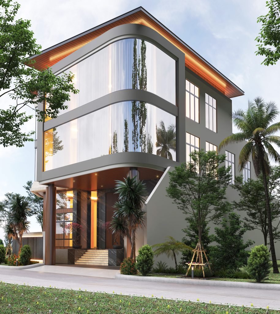 Fasad Kaca Pintar - ARSITEK MEDAN V41